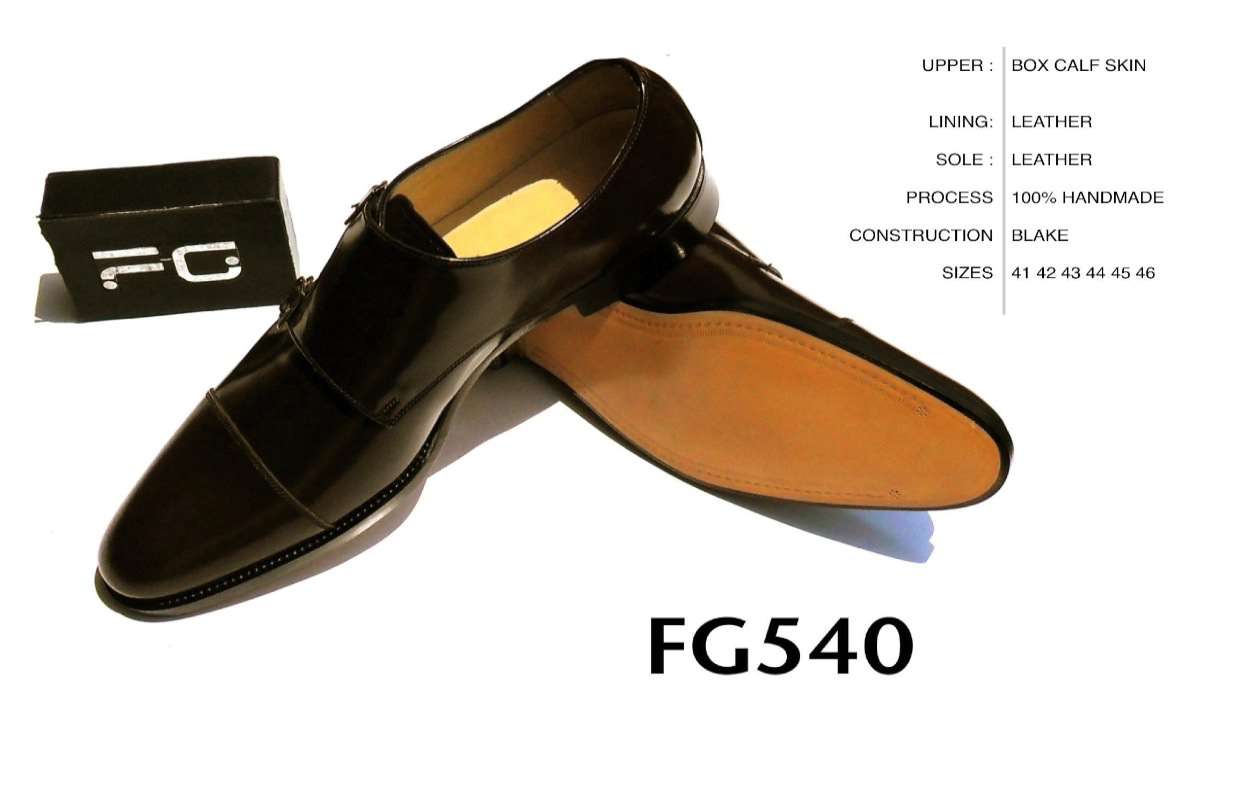 Patent Glowing Finished Monk Strap Shoes| FG Clubwear